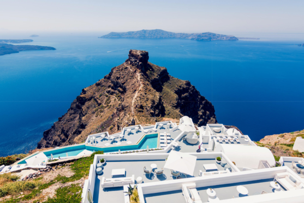 The story of Skaros Rock - Charisma Suites - Luxury Suites in Oia ...